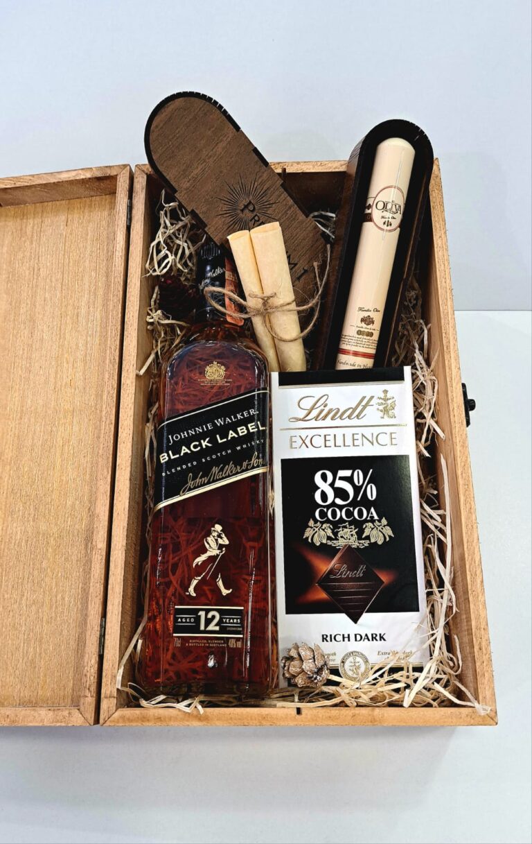 Gift Box Johnnie Walker Black Label & Coko & Cigars
